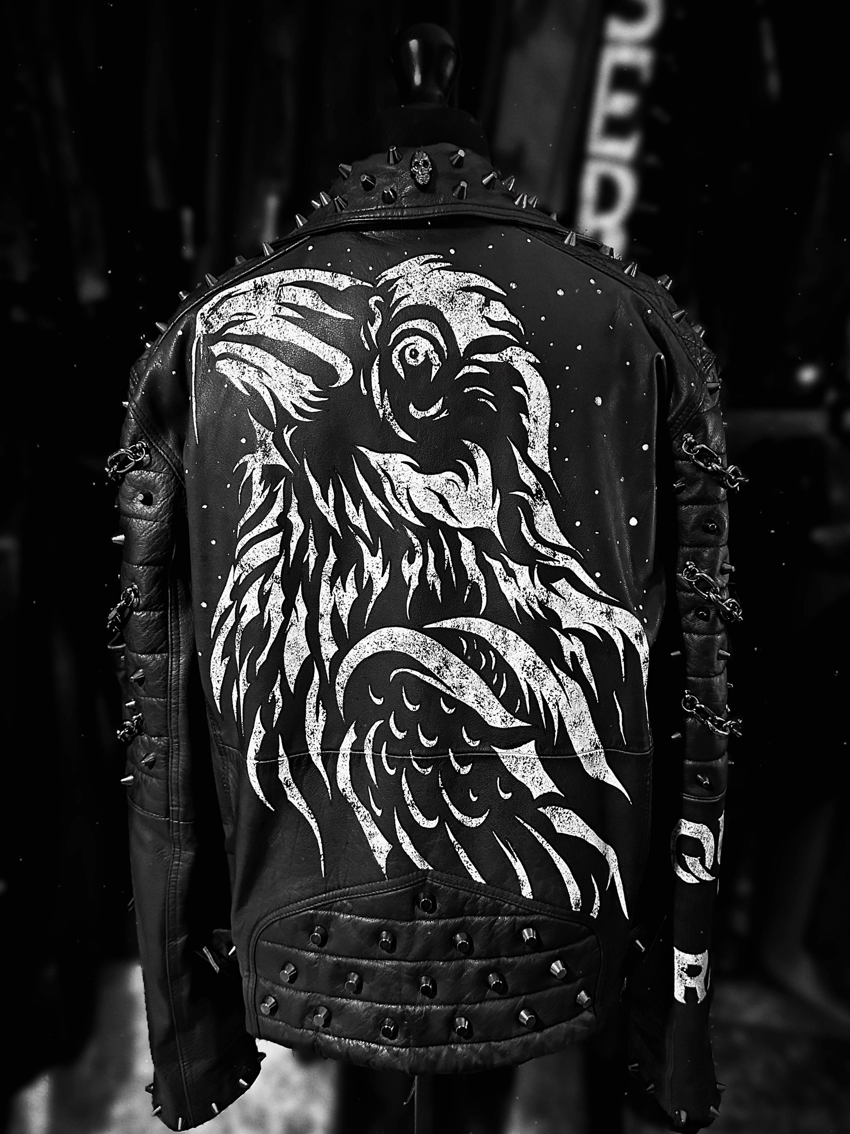 MEN'S EDGAR ALLAN POE THE RAVEN LEATHER JACKET – Saints of the Undead ...