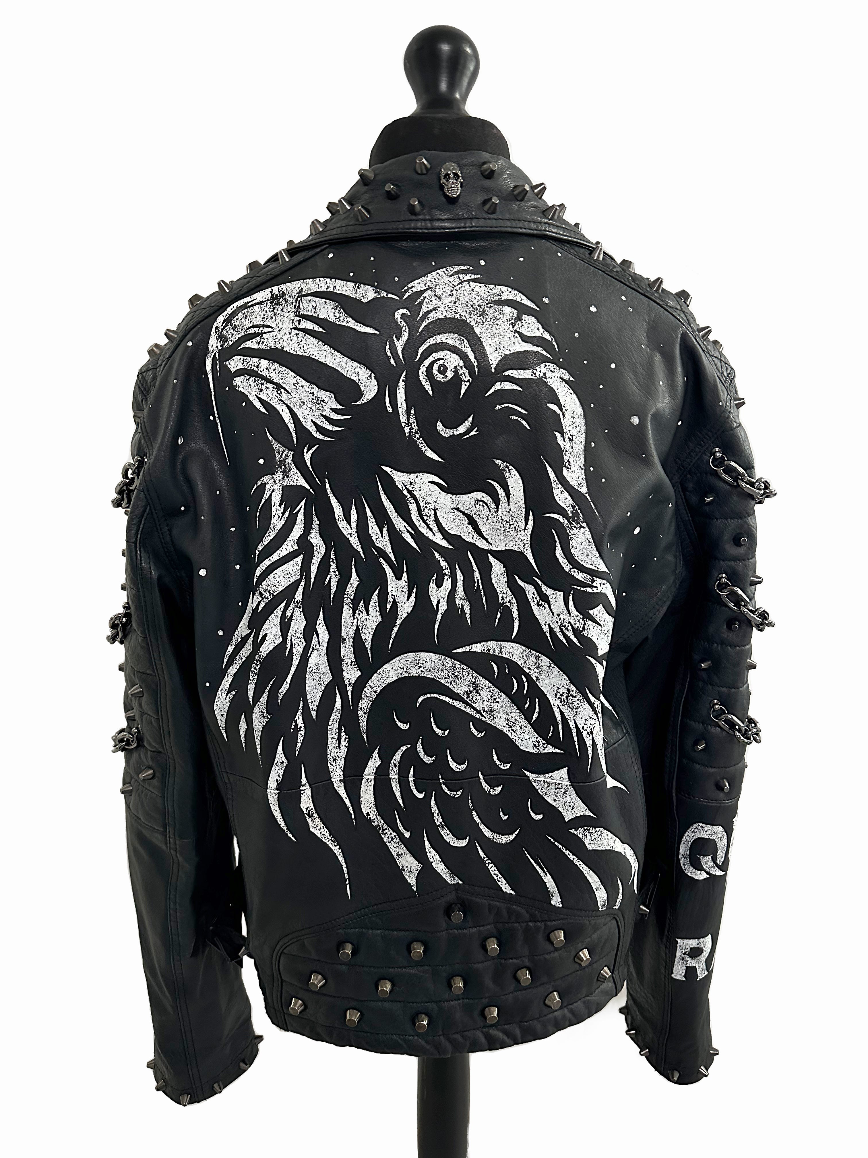 MEN'S EDGAR ALLAN POE THE RAVEN LEATHER JACKET – Saints of the Undead ...